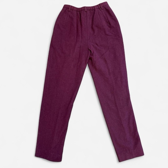 Pendleton | Pants & Jumpsuits | Womens Vintage Pendleton Maroon Wool ...